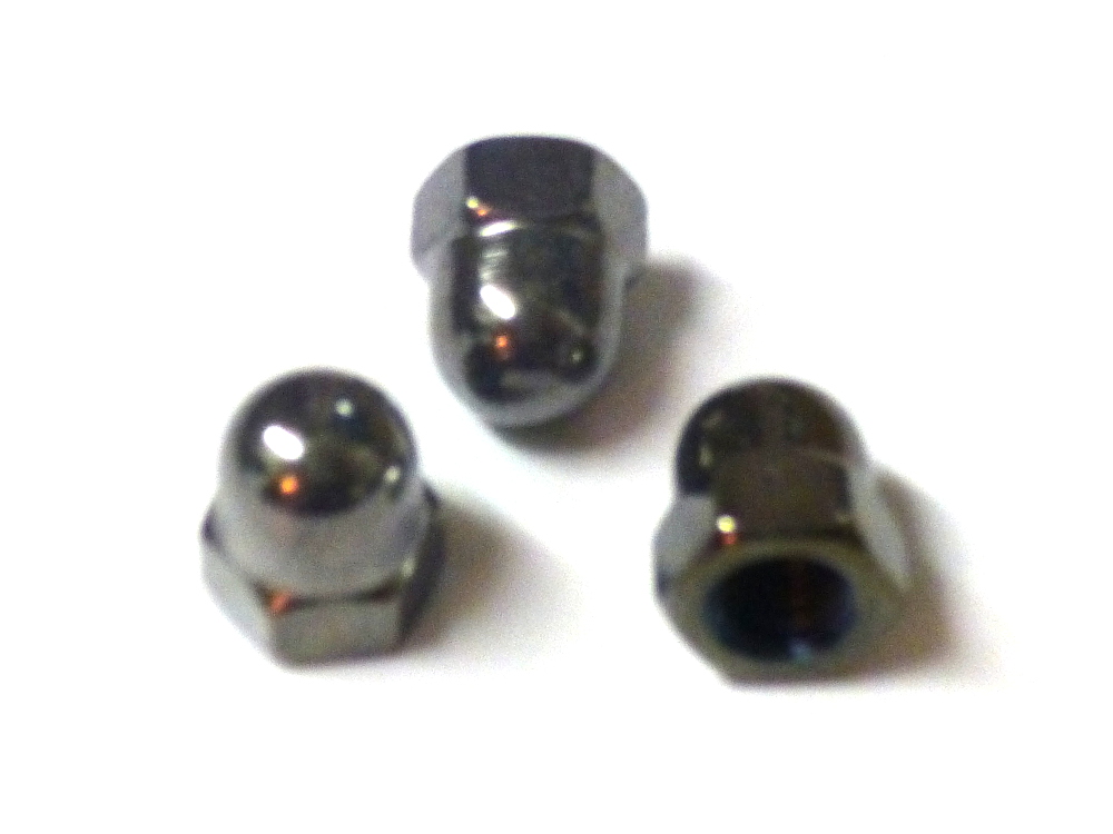 Sechskant-Hutmuttern DIN 1587 Messing M 20 galv. verchromt Ms Cr VE= 25Stück | 1587-mscr-20